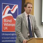 Dr Dan Poulter speaks at Blind Veterans UK’s awareness raising event ...